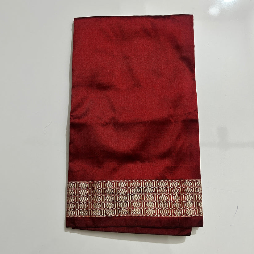 Odisha handloom Sambalpuri Silk Mix Bomkai border Blouse Fabric for Sa ...